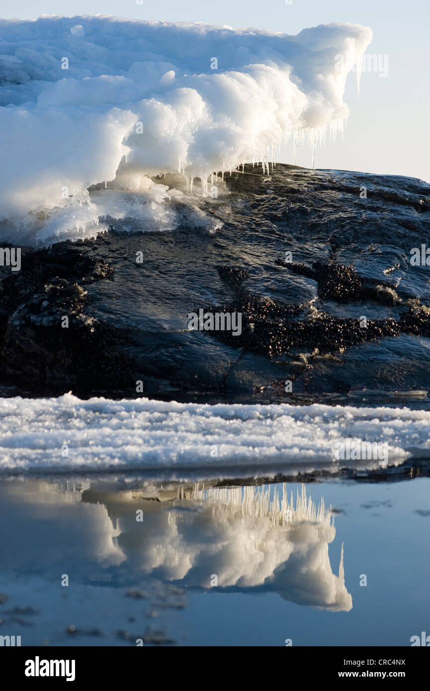 Landscape with ice Stock Photo - Alamy