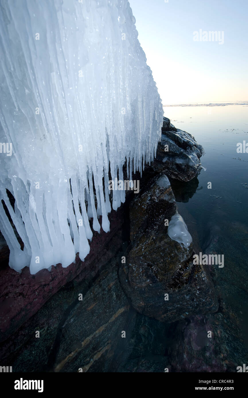 Landscape with ice Stock Photo - Alamy