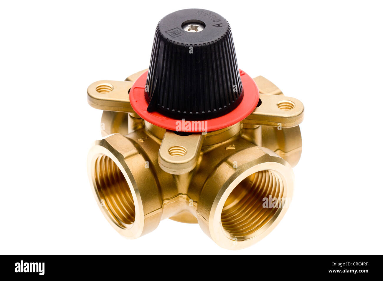 Four way mixing valve for heating applications Stock Photo - Alamy