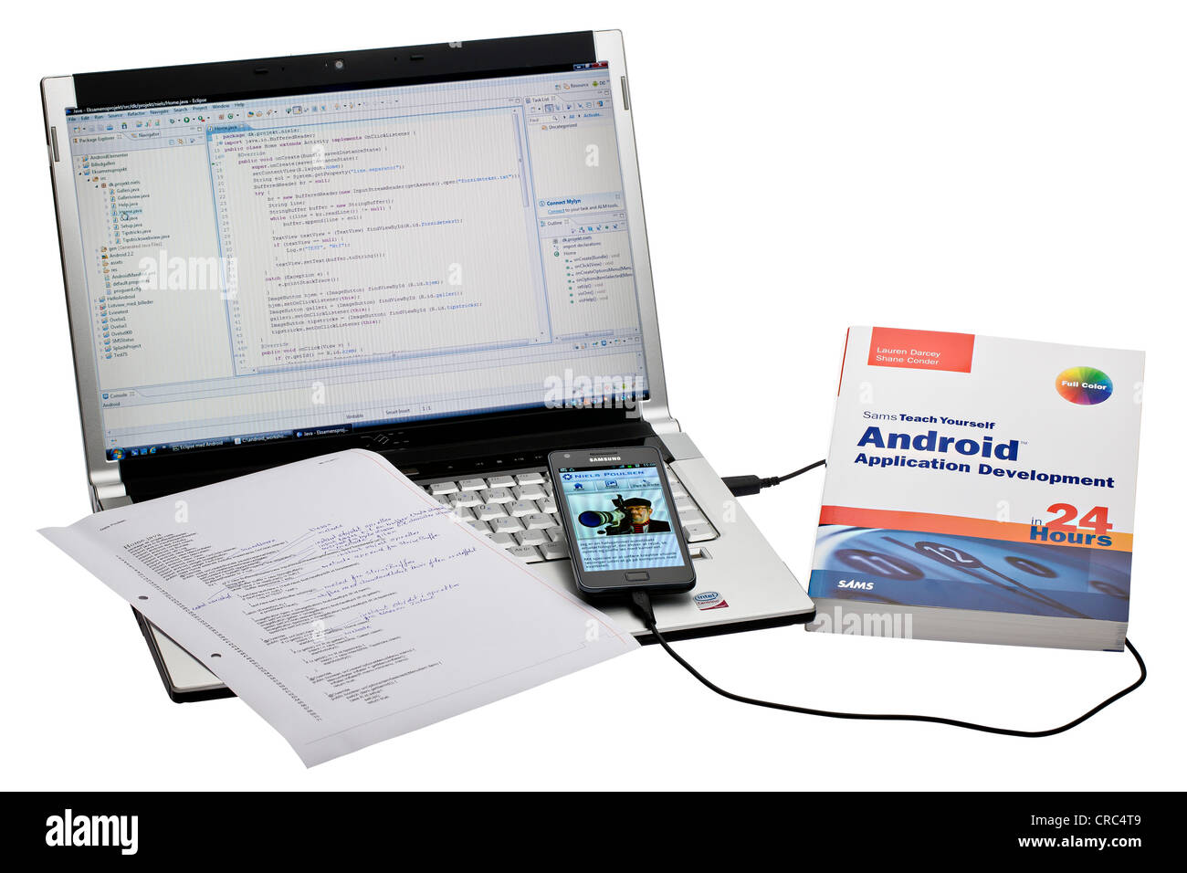 Android smartphone application development Stock Photo - Alamy