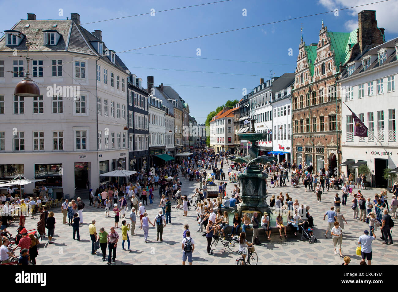 Part stroget pedestrian zone hi-res stock photography and images - Alamy