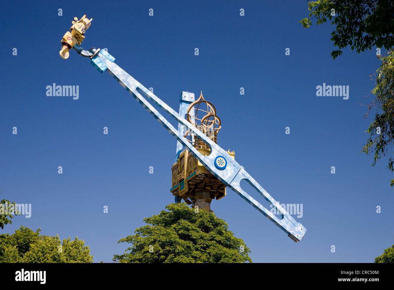 The Vertigo, a looping plane ride in Tivoli, Copenhagen, Denmark ...