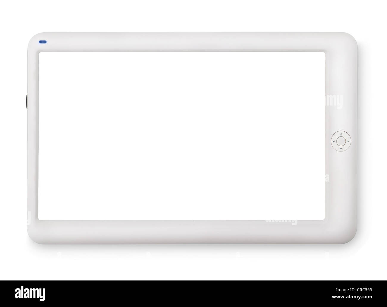 White tablet PC with blank screen isolated on white Stock Photo - Alamy