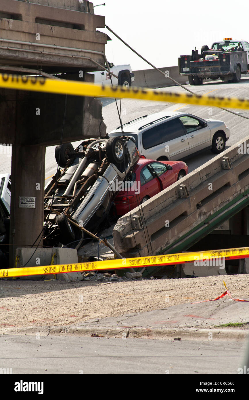 35W Bridge Collapse in Minneapolis Minnesota, August of 2007 Stock ...