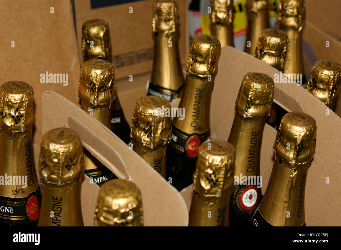 Bottles of Champagne Stock Photo - Alamy
