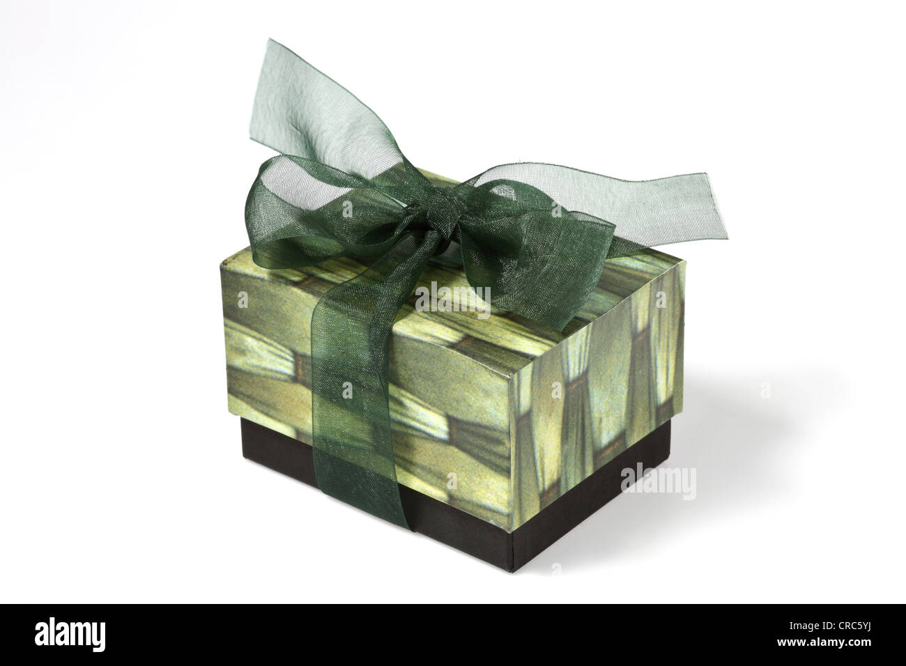 green gift box Stock Photo - Alamy