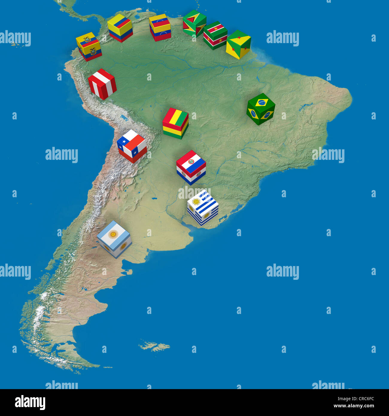 Flags of latin america countries hi-res stock photography and images ...