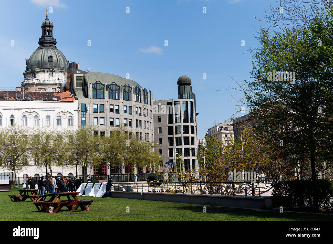 Main square of Budapest Hungary Stock Photo - Alamy