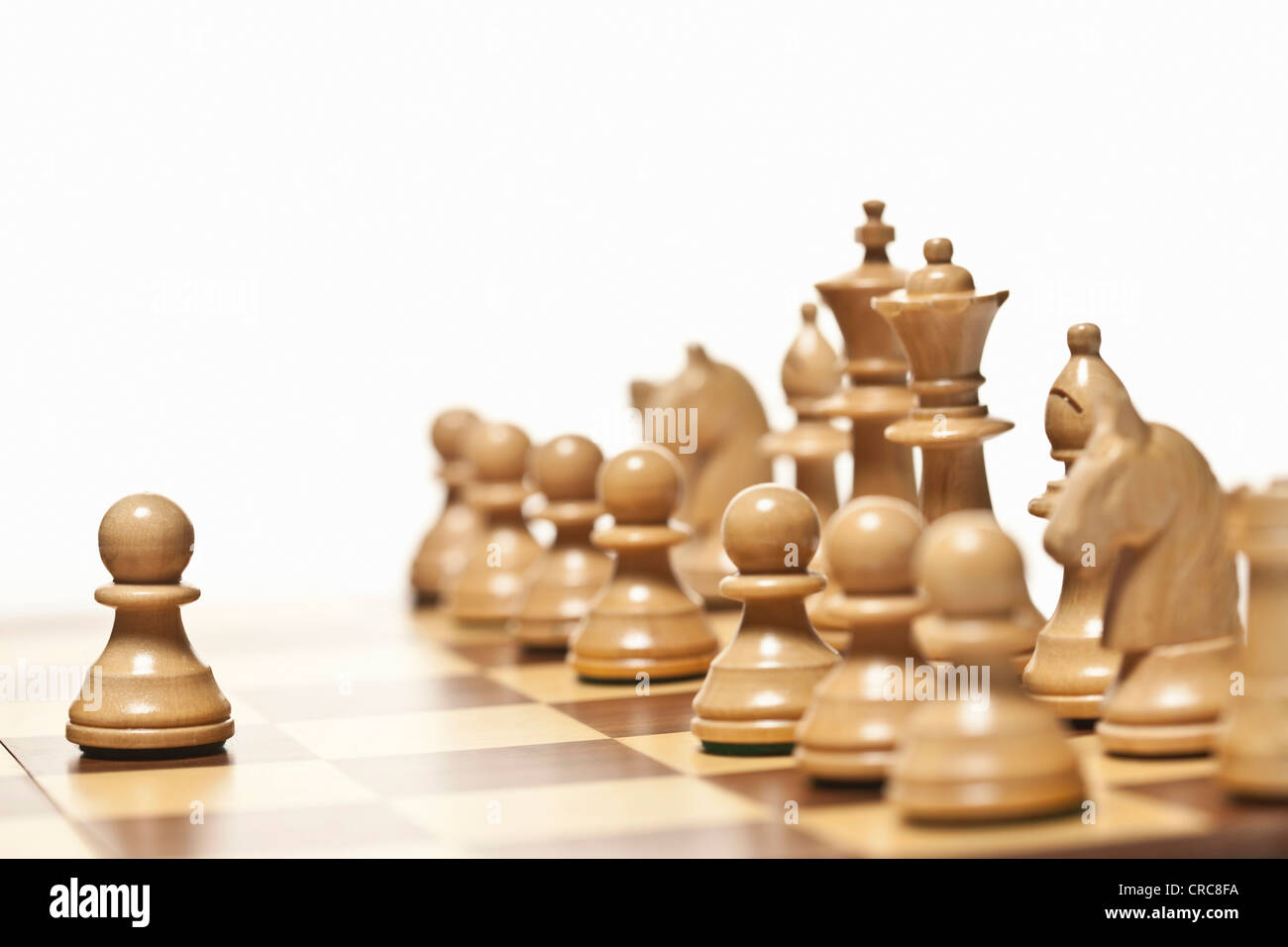 Close up of chess pieces on board Stock Photo - Alamy