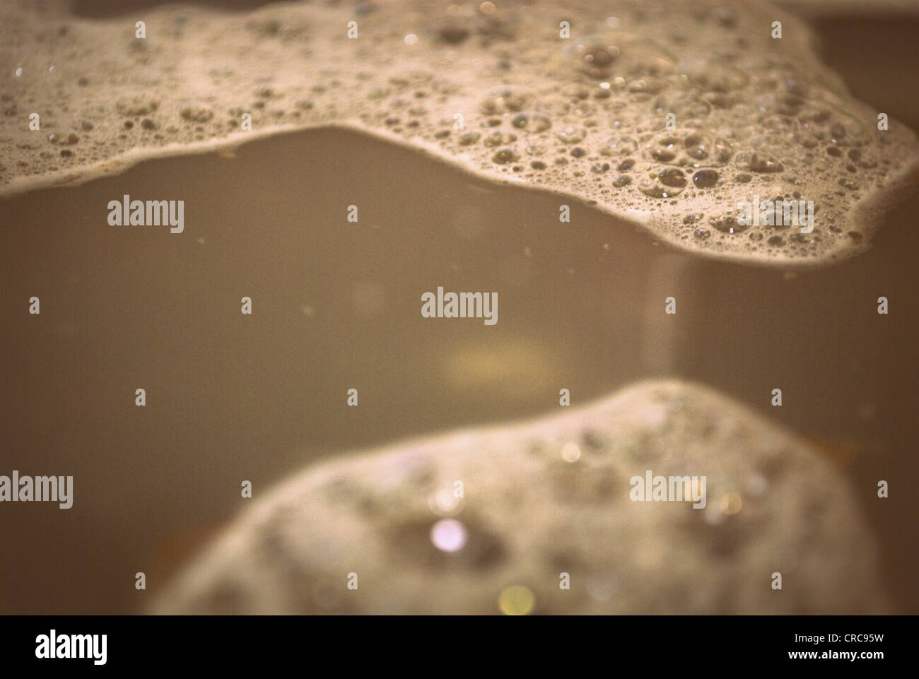 Soap Bubbles In Water Stock Photo Alamy