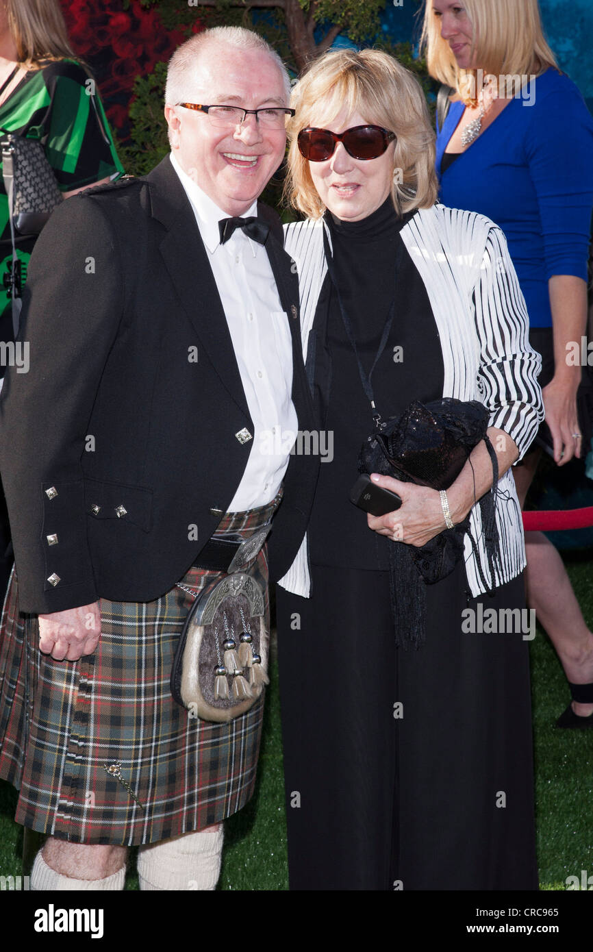 Composer Patrick Doyle and wife arrive at the Los Angeles Film Festival ...