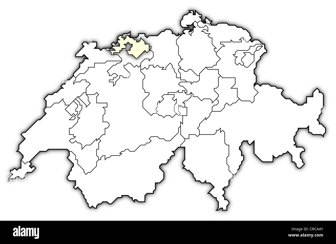 Basel area map hi-res stock photography and images - Alamy