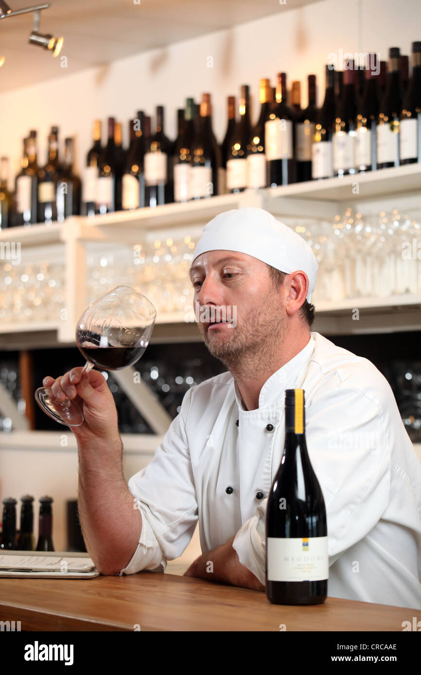 chef patron Daniel Monopoli at the Boat Shed Cafe, Nelson, New Zealand ...