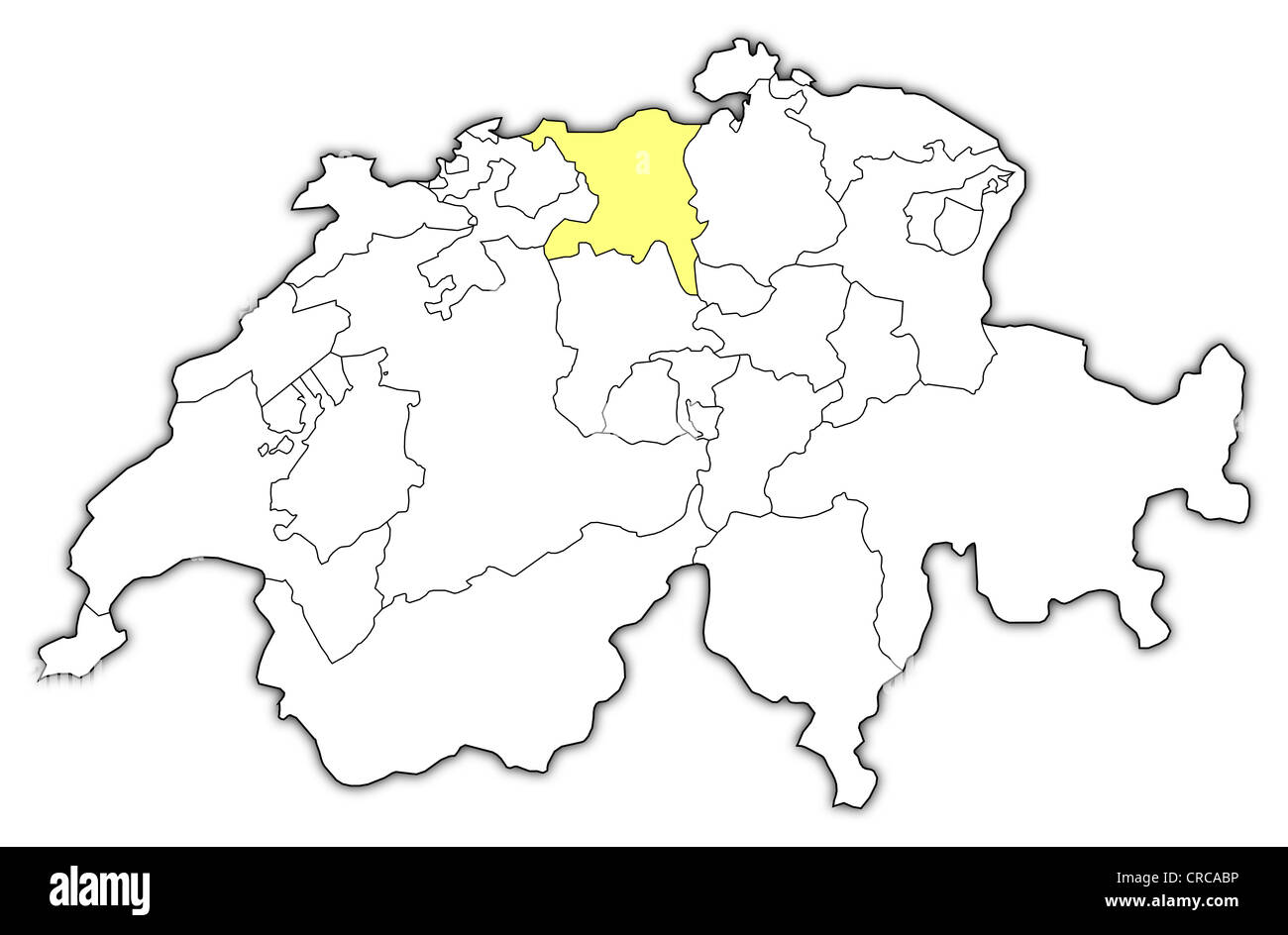 Aargau map vector hi-res stock photography and images - Alamy