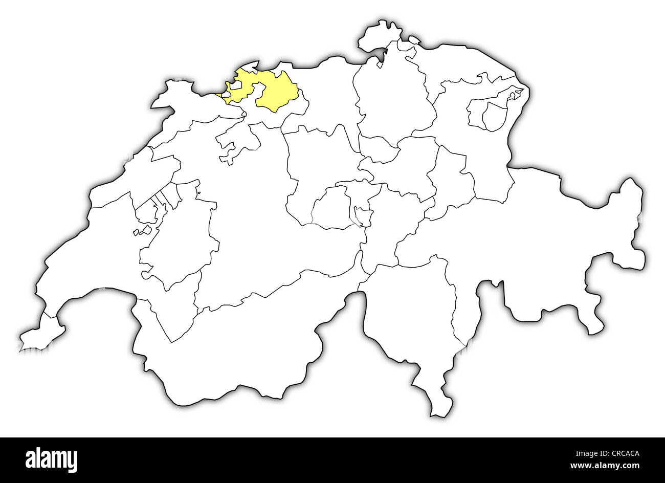 Basel area map hi-res stock photography and images - Alamy