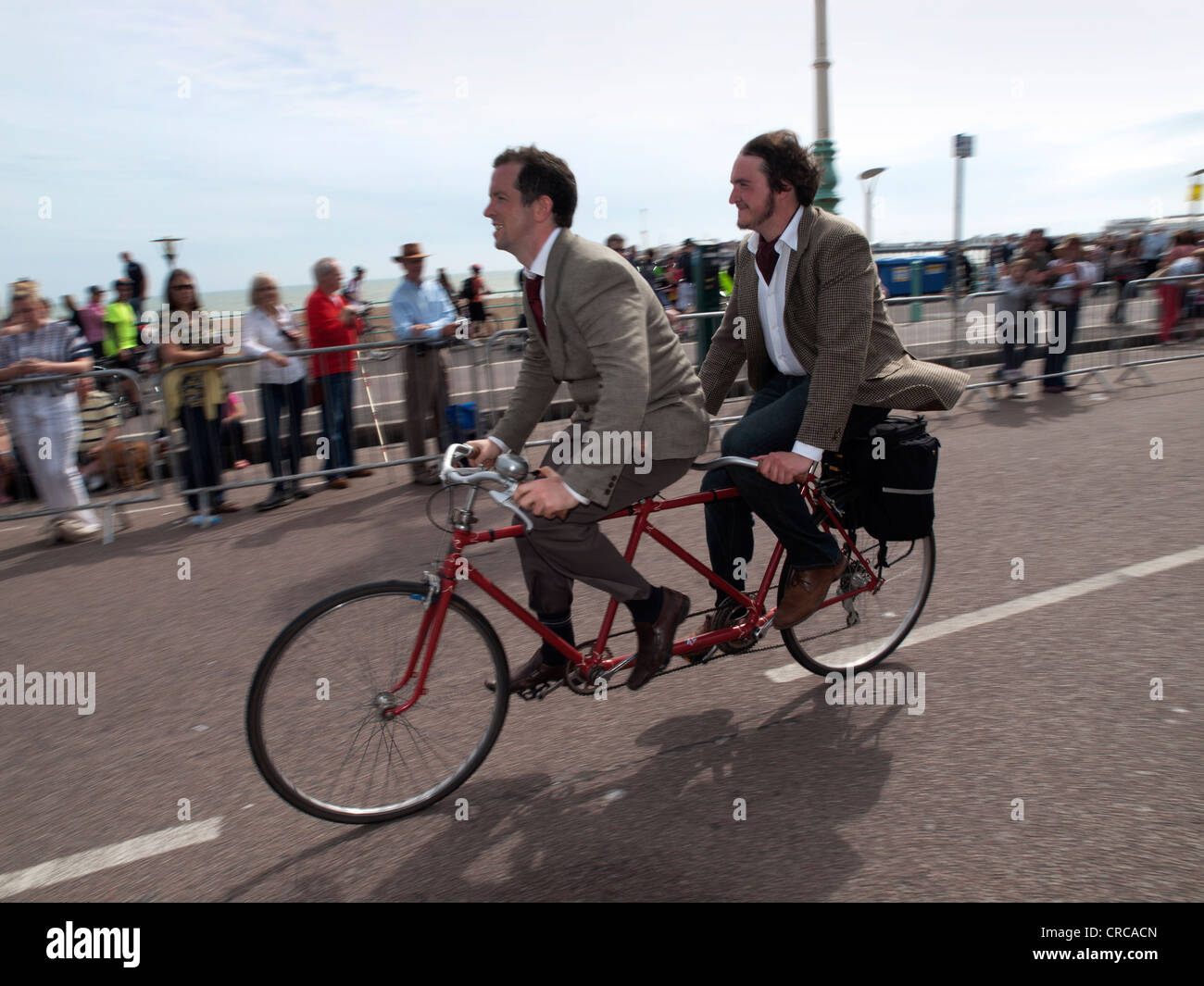 At the end of the London to Brighton Bike Ride Stock Photo - Alamy