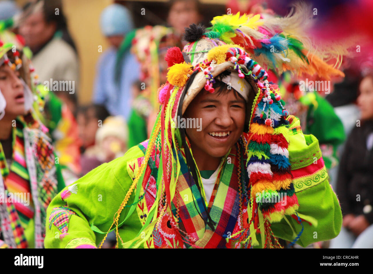 Tinku dancer at the Chutillos festival in Potosi Stock Photo - Alamy