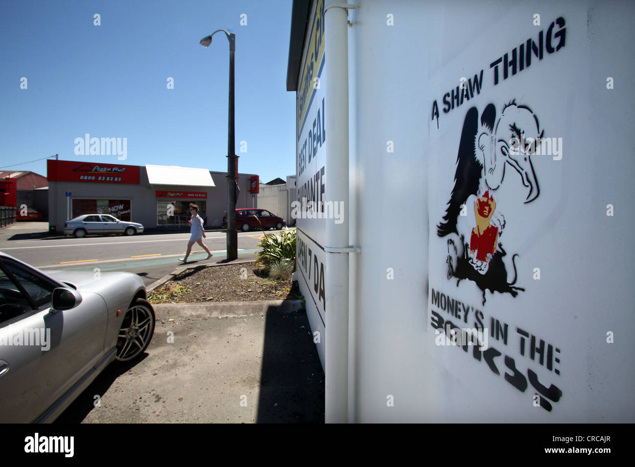 street art or urban art in Nelson, New Zealand Stock Photo - Alamy