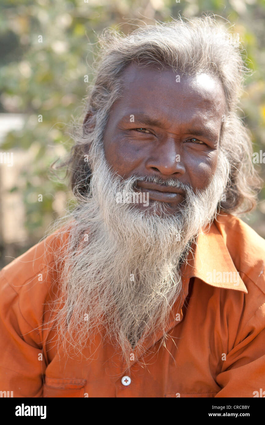 Bearded man, Chandrapur, Assam, India Stock Photo - Alamy