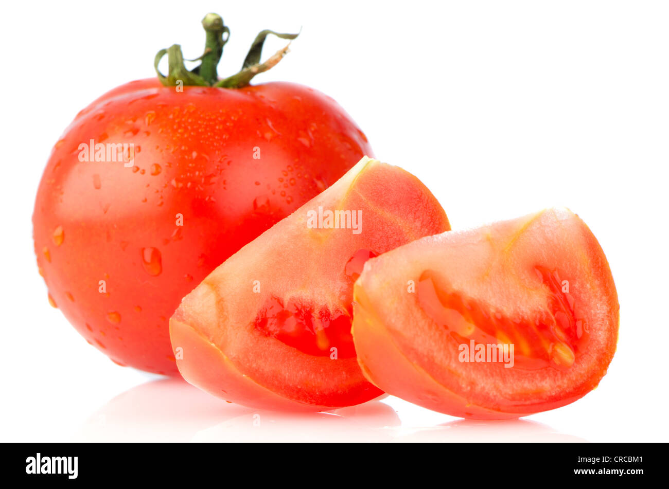 Red tomatoes isolated on white background Stock Photo - Alamy