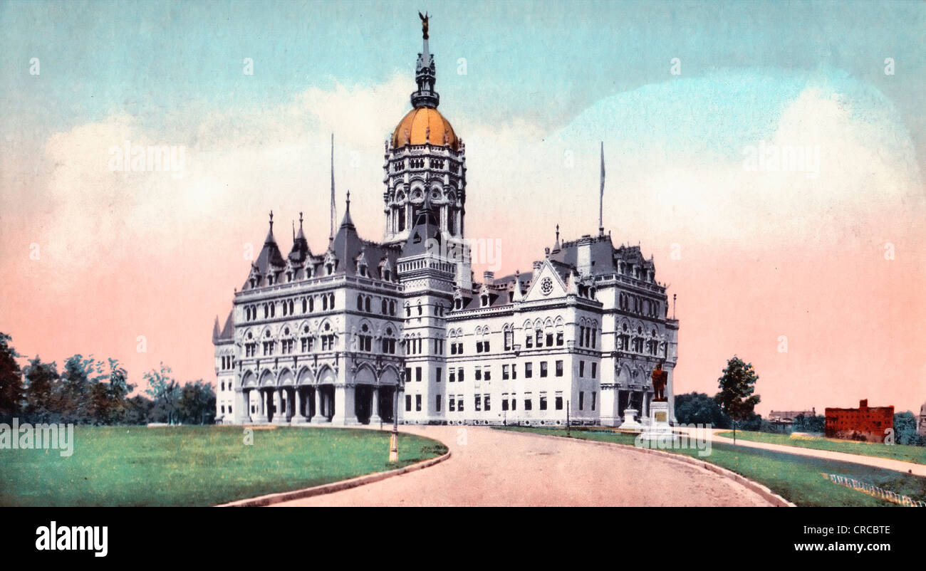Connecticut State House, Hartford, CT, circa 1920 Stock Photo - Alamy