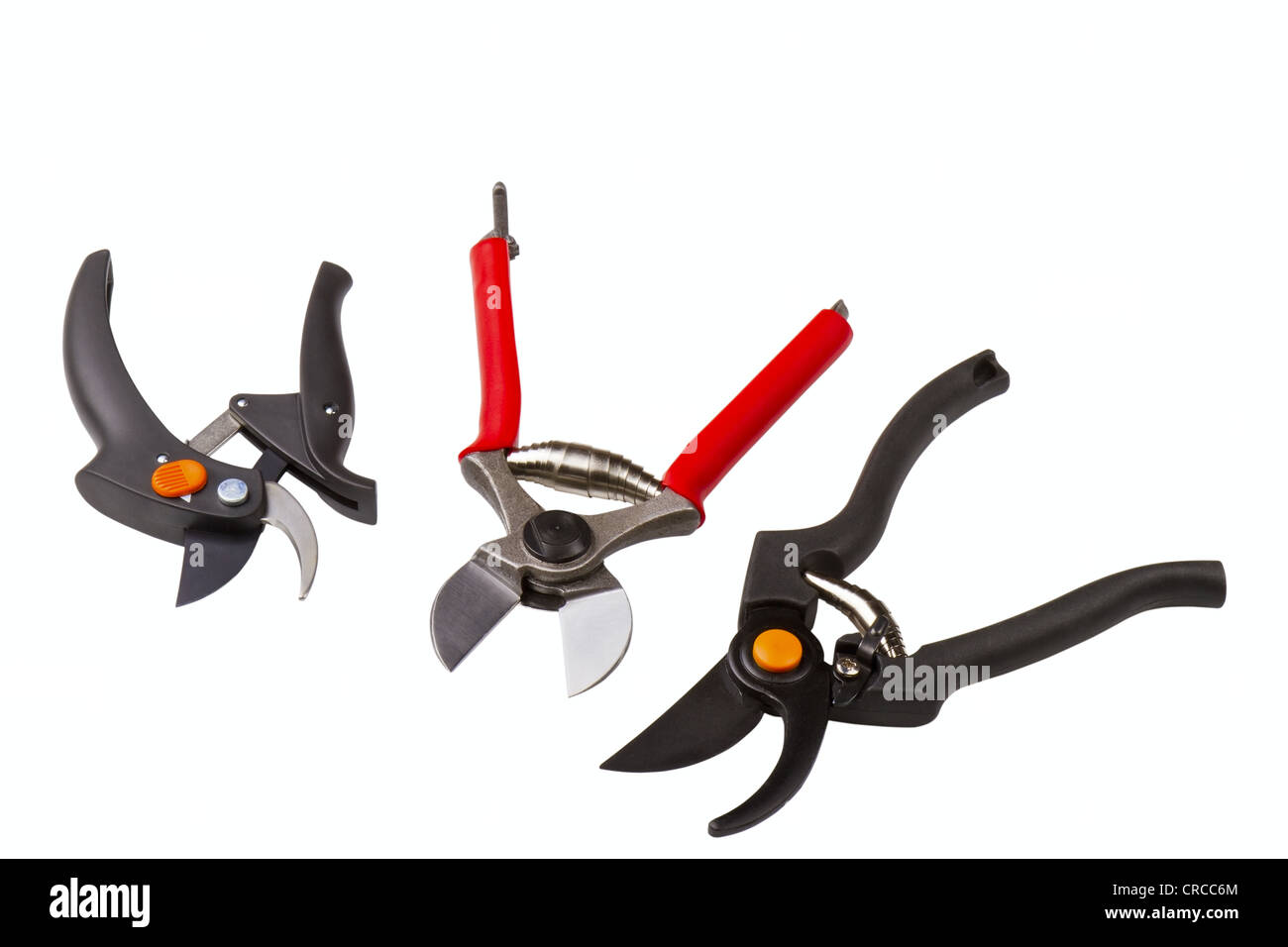 garden secateurs isolated on a white background Stock Photo - Alamy