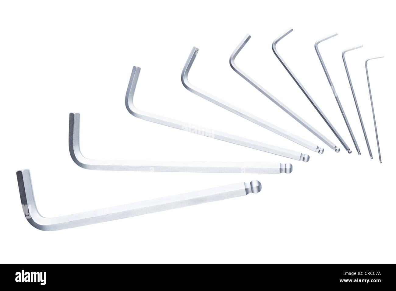 six-sided wrench isolated on a white background Stock Photo - Alamy