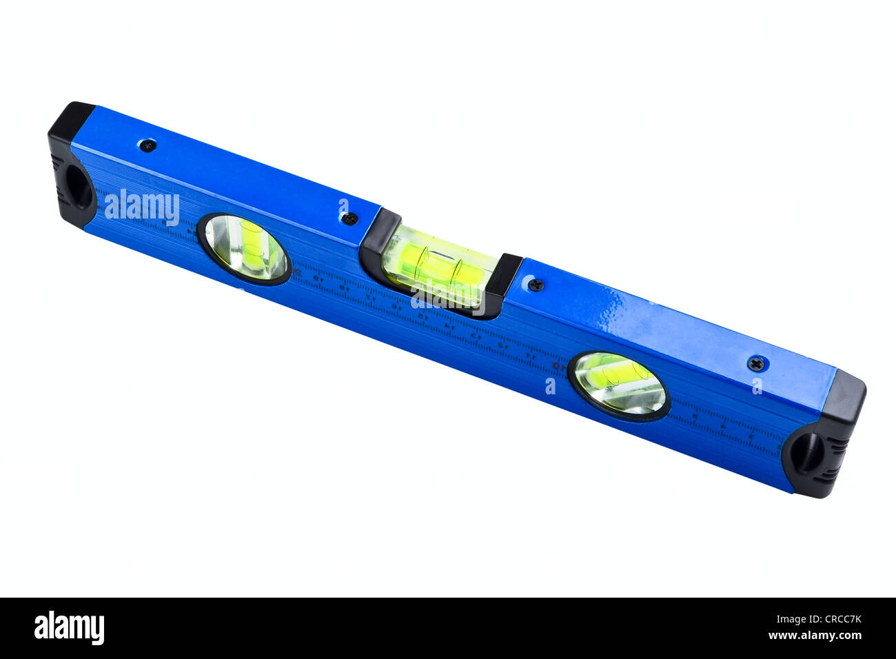 Dark blue spirit level isolated on a white background Stock Photo - Alamy