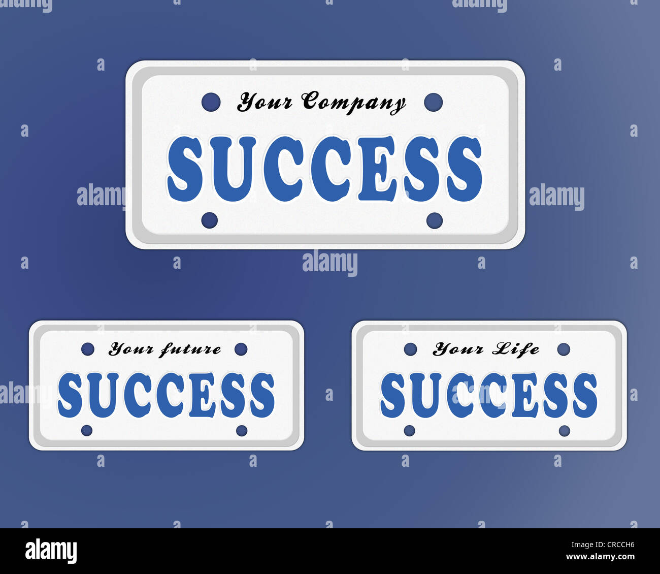 Success license plate Stock Photo - Alamy