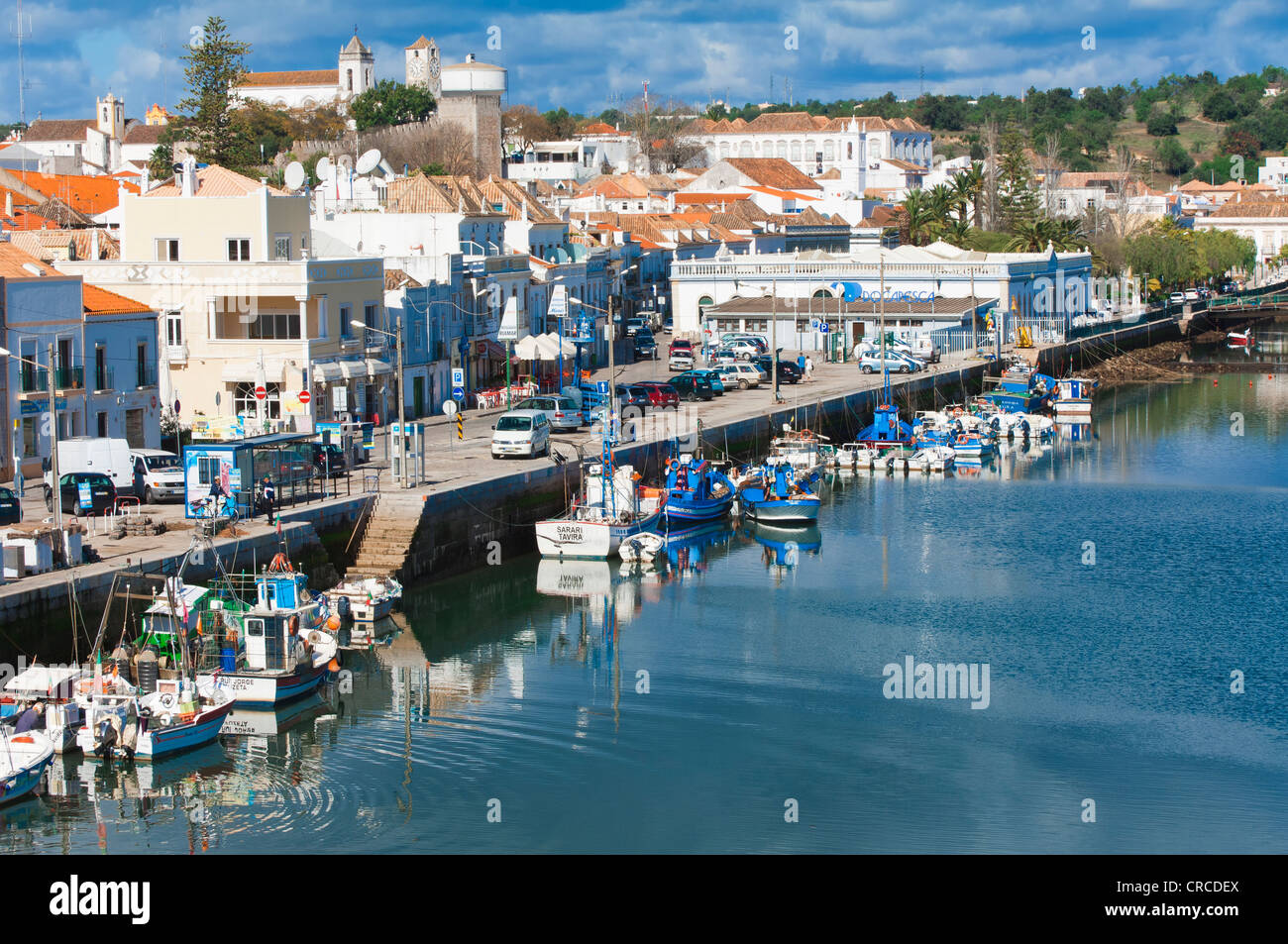 Tavira and harbor, Algarve, Portugal Stock Photo - Alamy