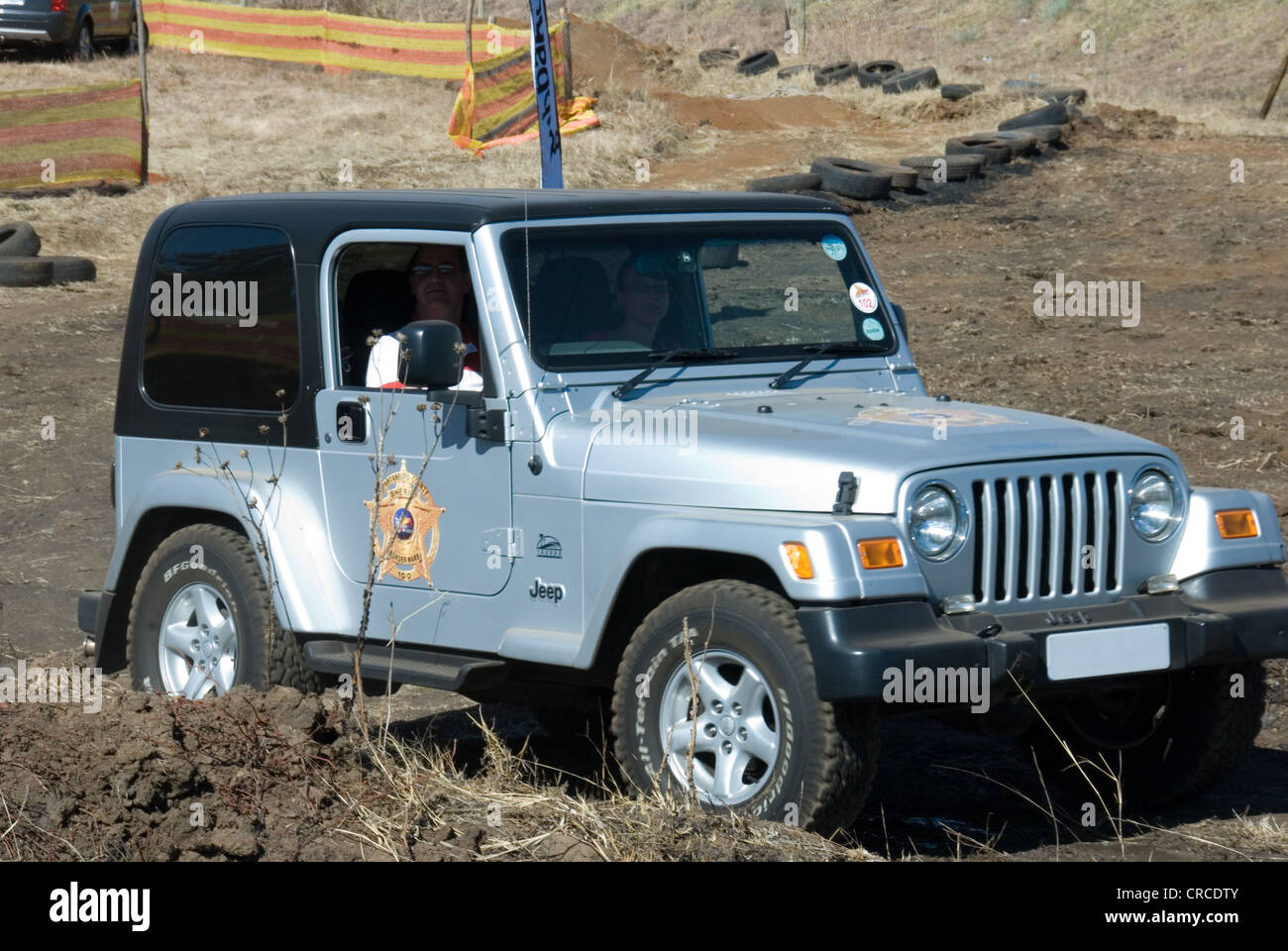 4x4 offroad vehicle jeep on mud track Stock Photo - Alamy