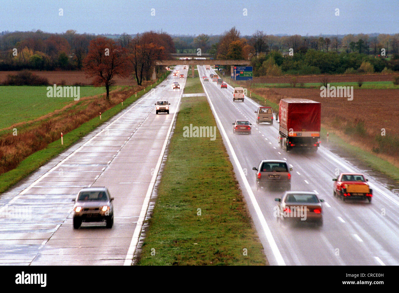 A4 motorway in Poland Stock Photo - Alamy