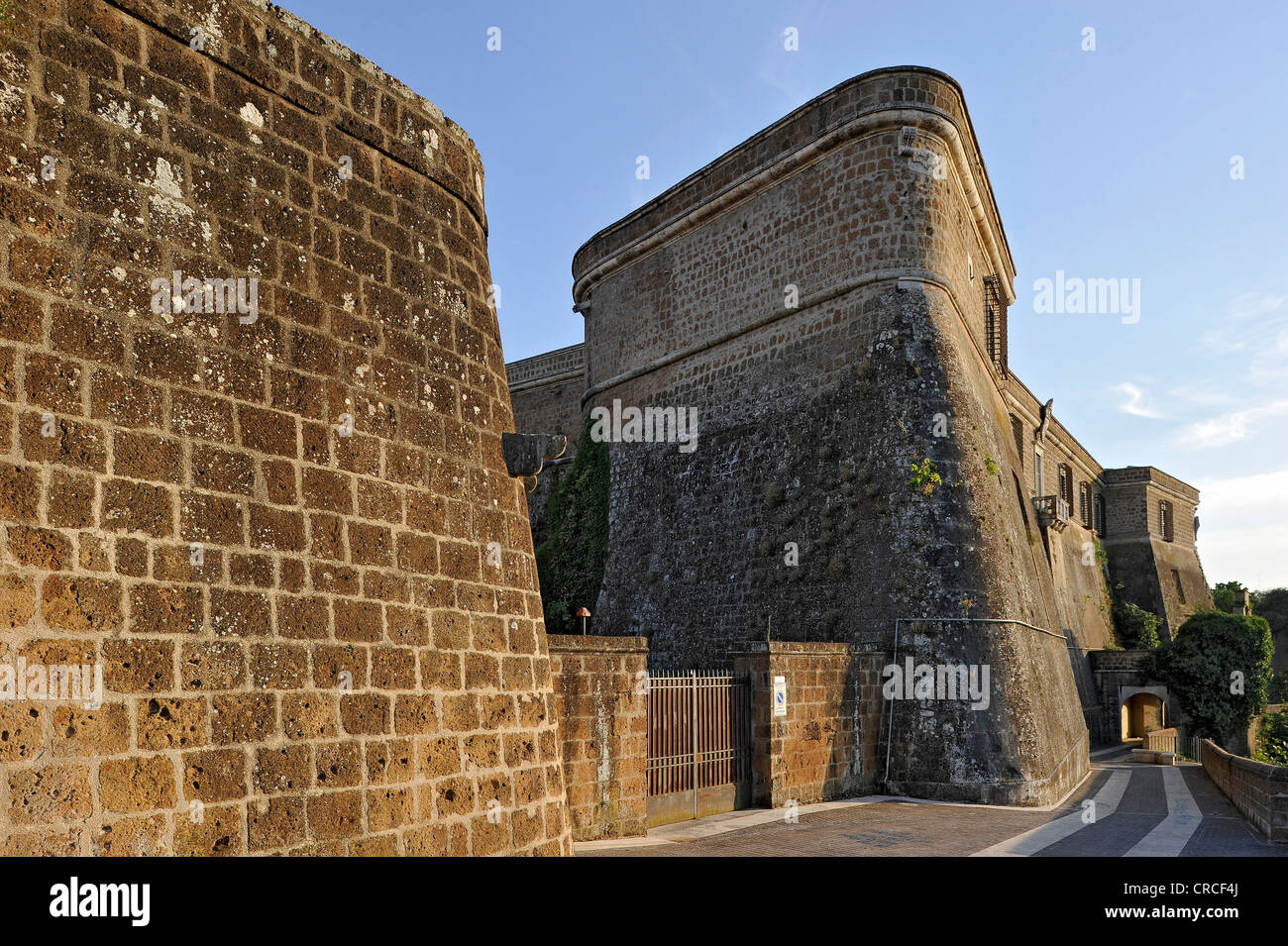 Castle with battlements, Forte Sangallo or Rocca dei Borgia, 16th ...