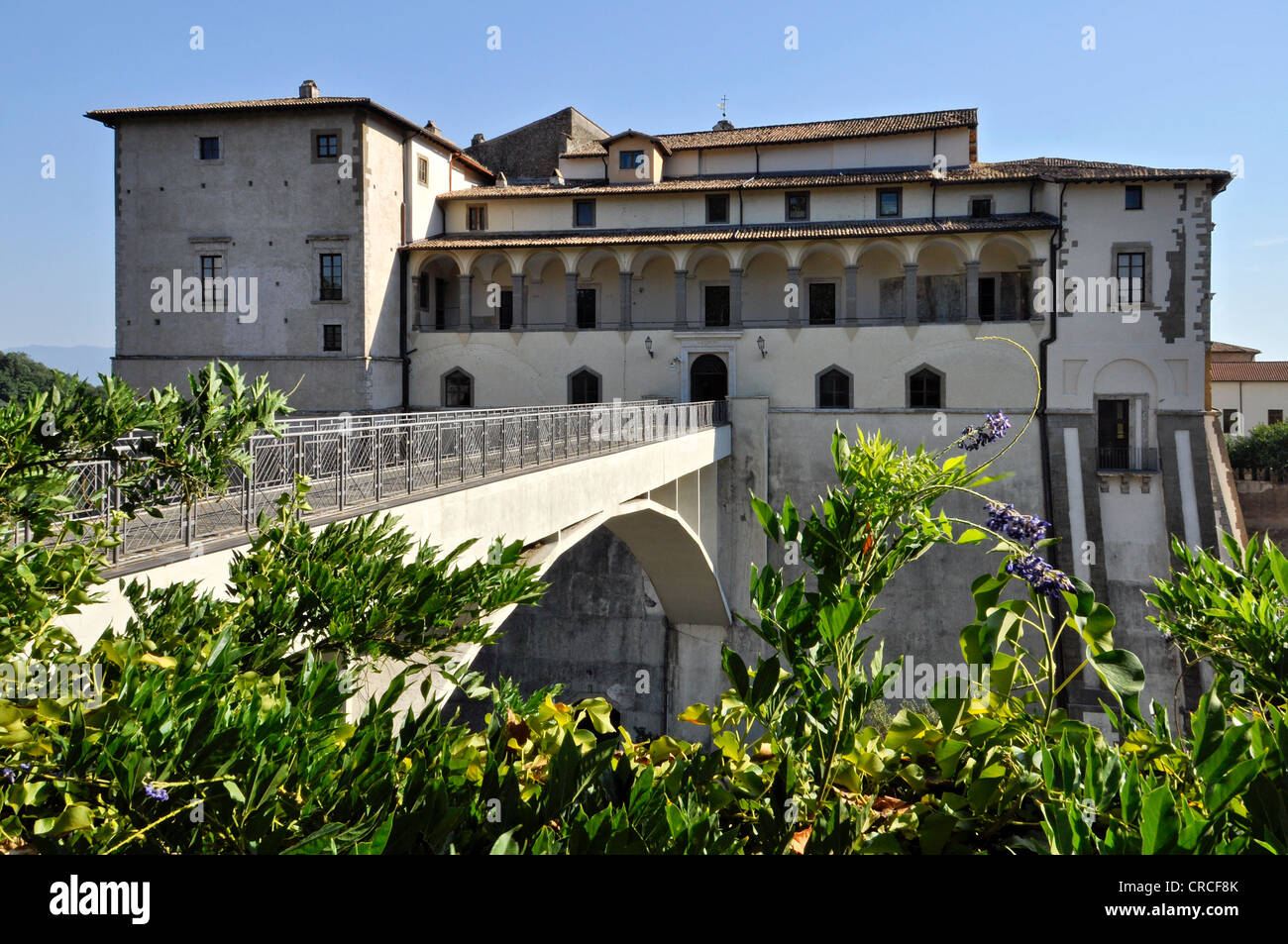 Castello Colonna castle, 15th Century, mountain town of Genazzano ...