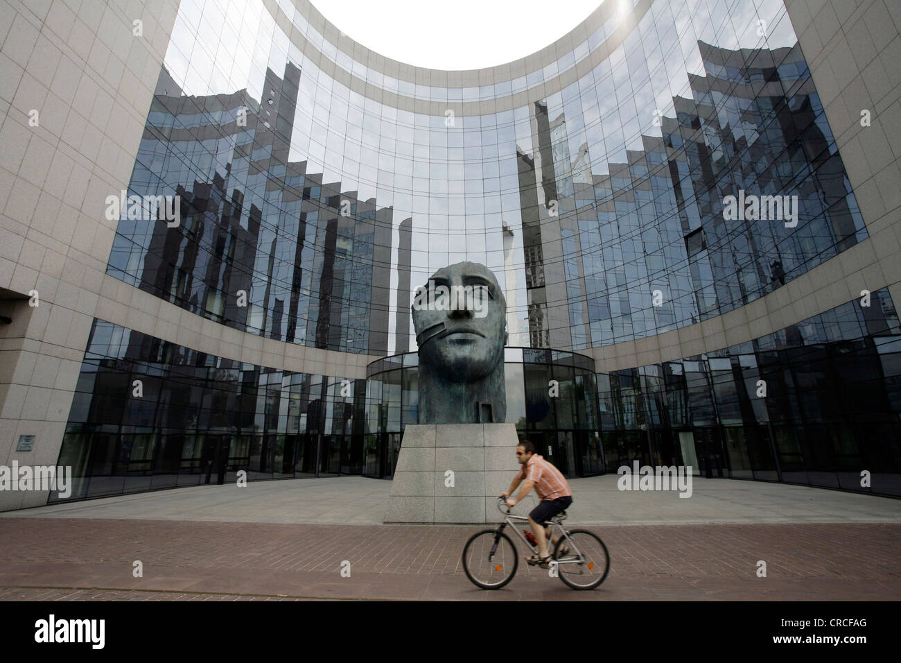 KPMG office building, bust, La Defense, Paris, Ile de France, France ...