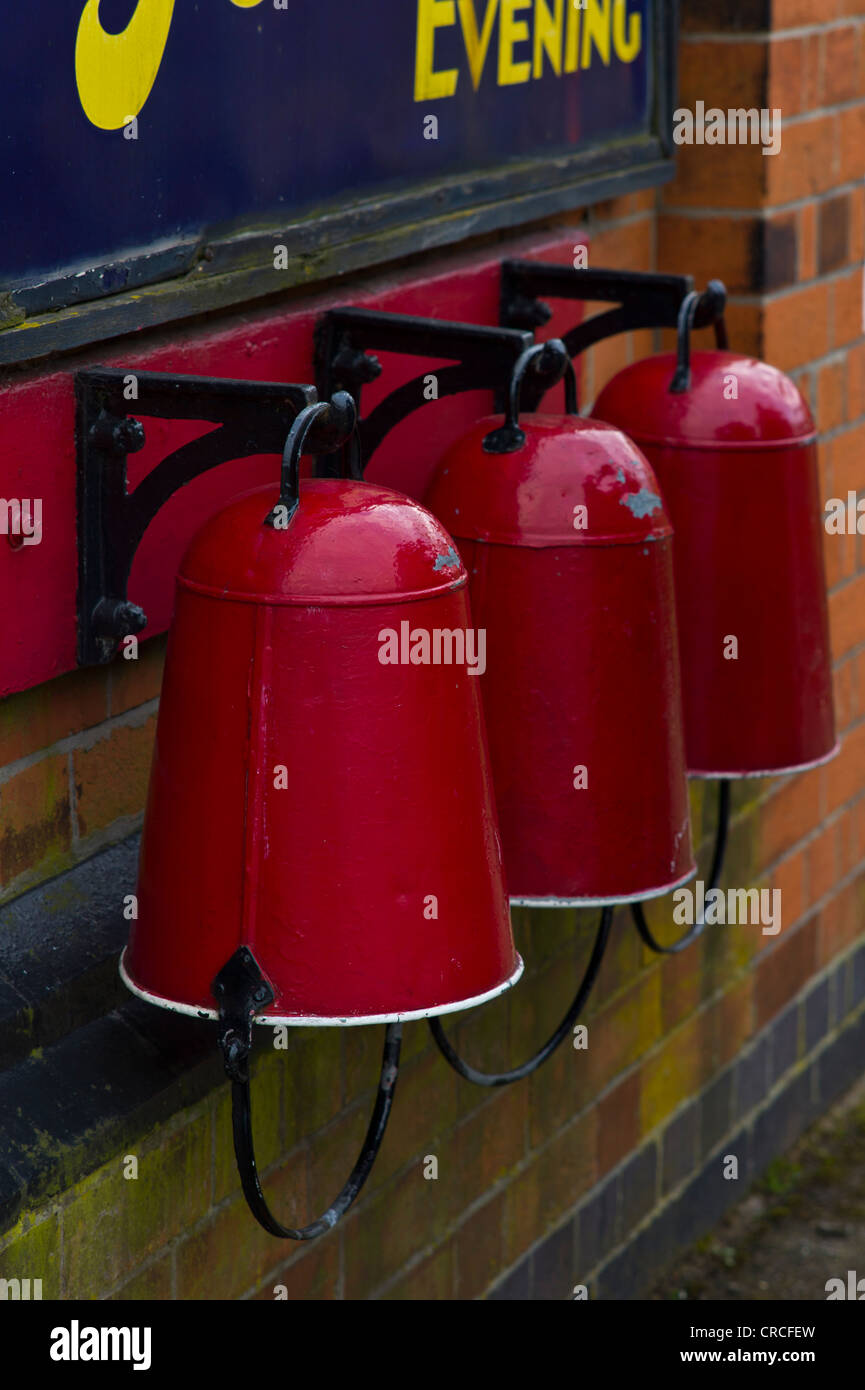 Hanging fire buckets hi-res stock photography and images - Alamy