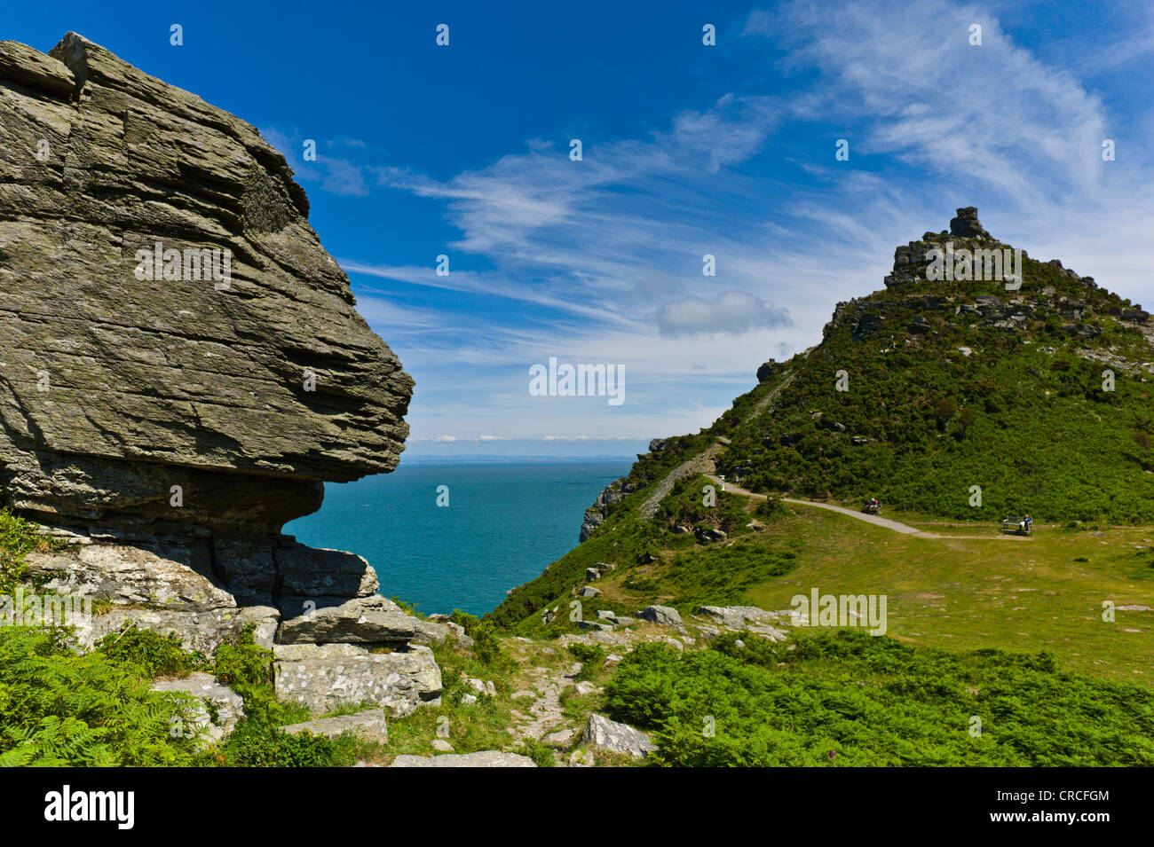 The Valley of the Rocks or The Valley of Rocks Stock Photo - Alamy