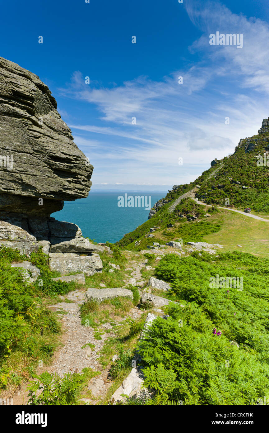The Valley of the Rocks or The Valley of Rocks Stock Photo - Alamy