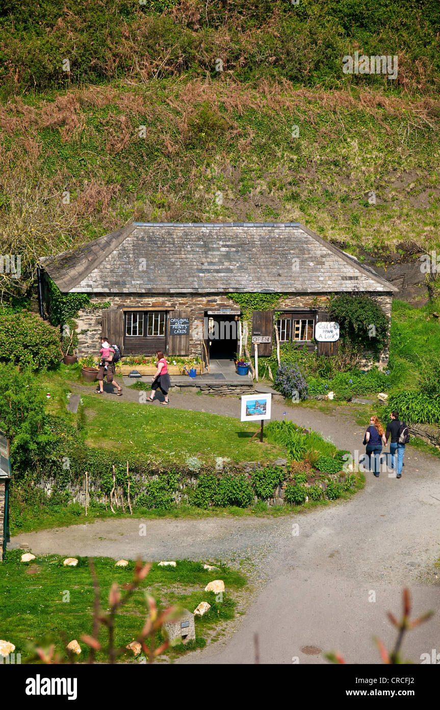 Boscastle Cornwall UK National Trust Stock Photo - Alamy