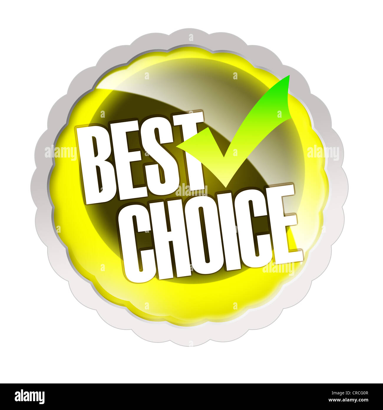 Best choice sticker - isolated on white background Stock Photo - Alamy