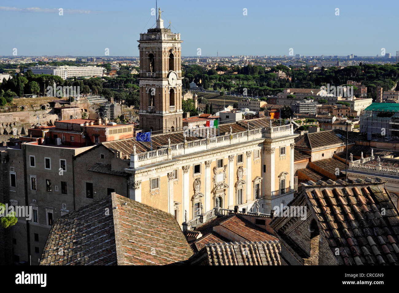 Senatorial Palace and bell tower, Capitol square, Piazza del ...