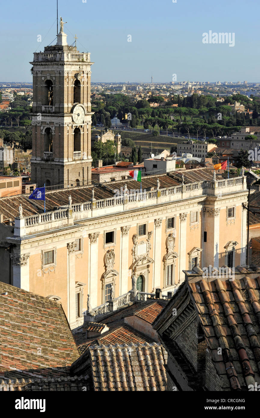 Senatorial Palace and bell tower, Capitol square, Piazza del ...