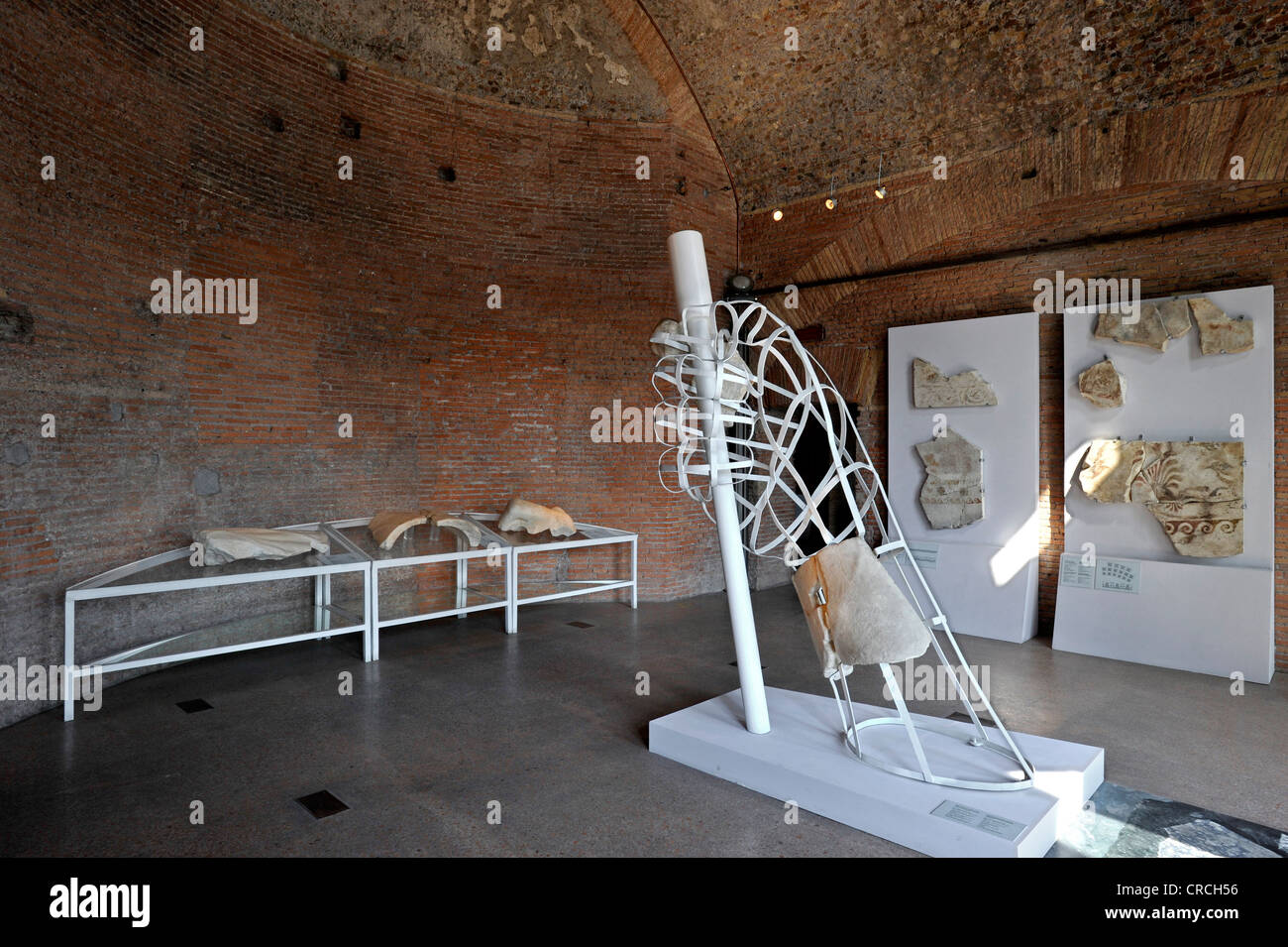 Room with the reconstruction of the hand of the colossal statue of ...