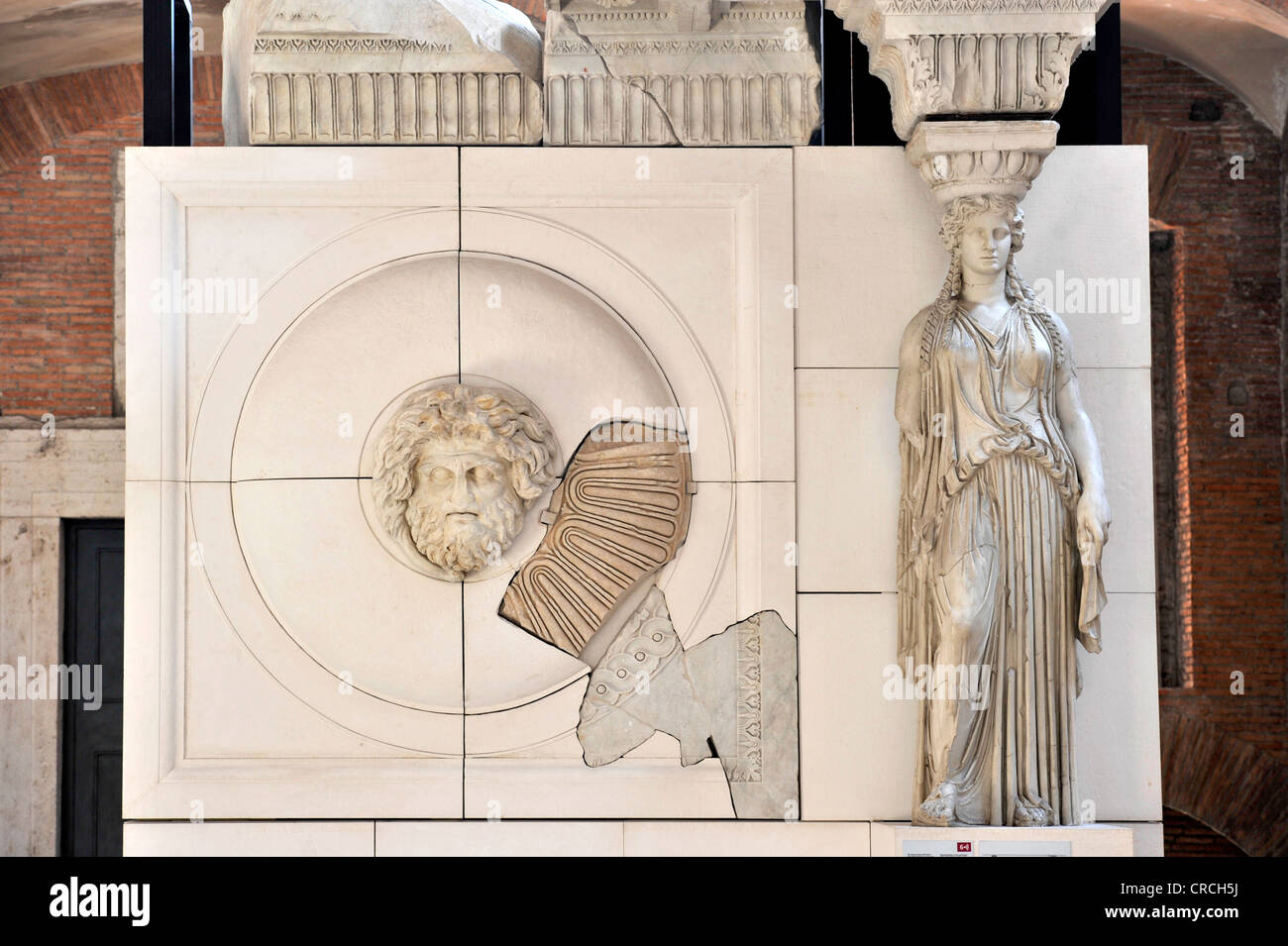 Reconstruction of the attic of the portico to the Forum of Augustus ...