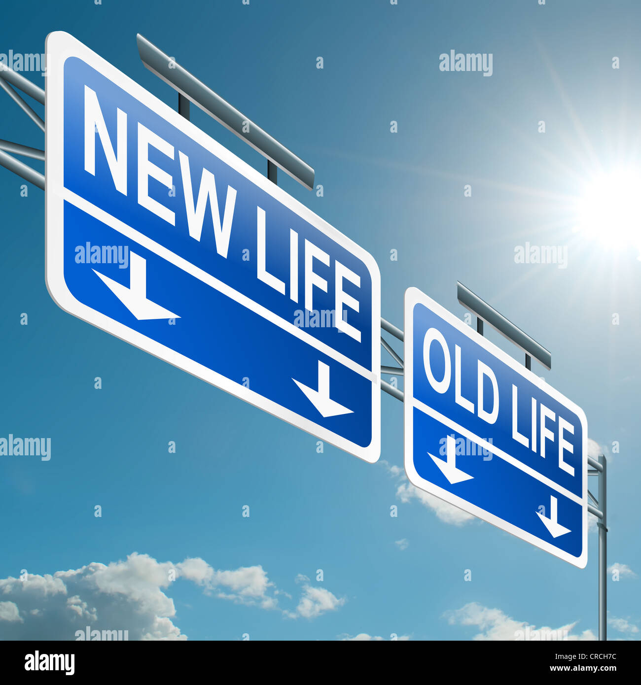 New or old life Stock Photo - Alamy
