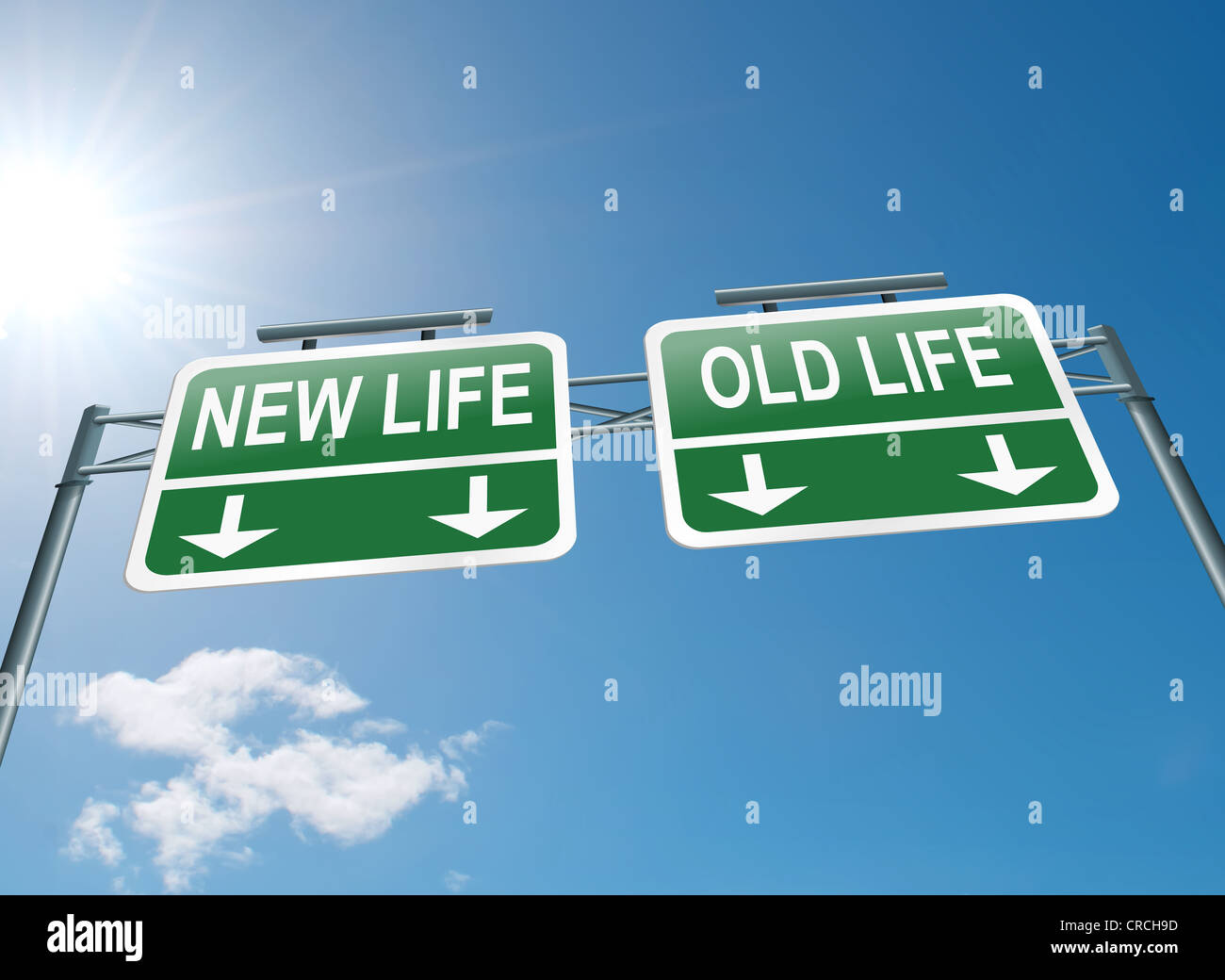 New or old life Stock Photo - Alamy