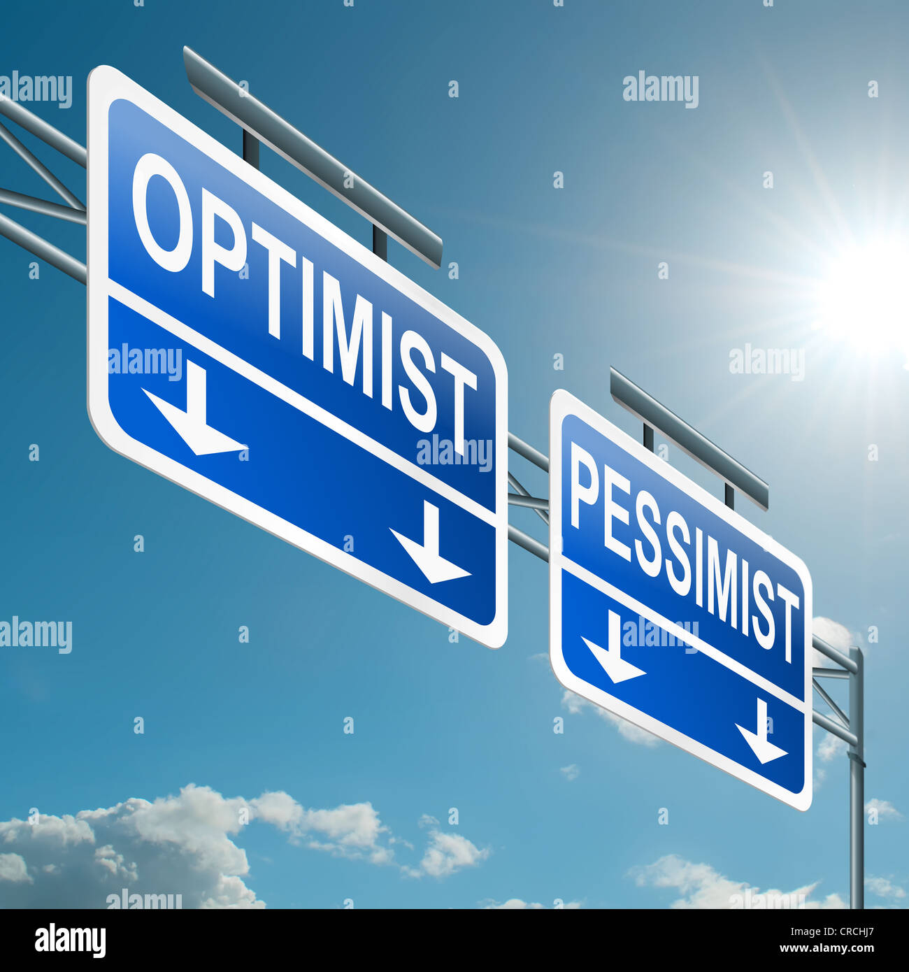 Optimist pessimist hi-res stock photography and images - Alamy
