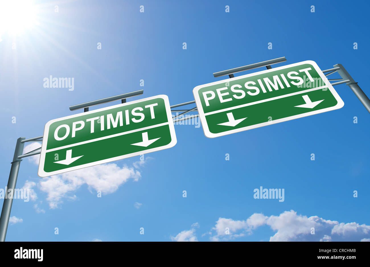Optimist pessimist hi-res stock photography and images - Alamy