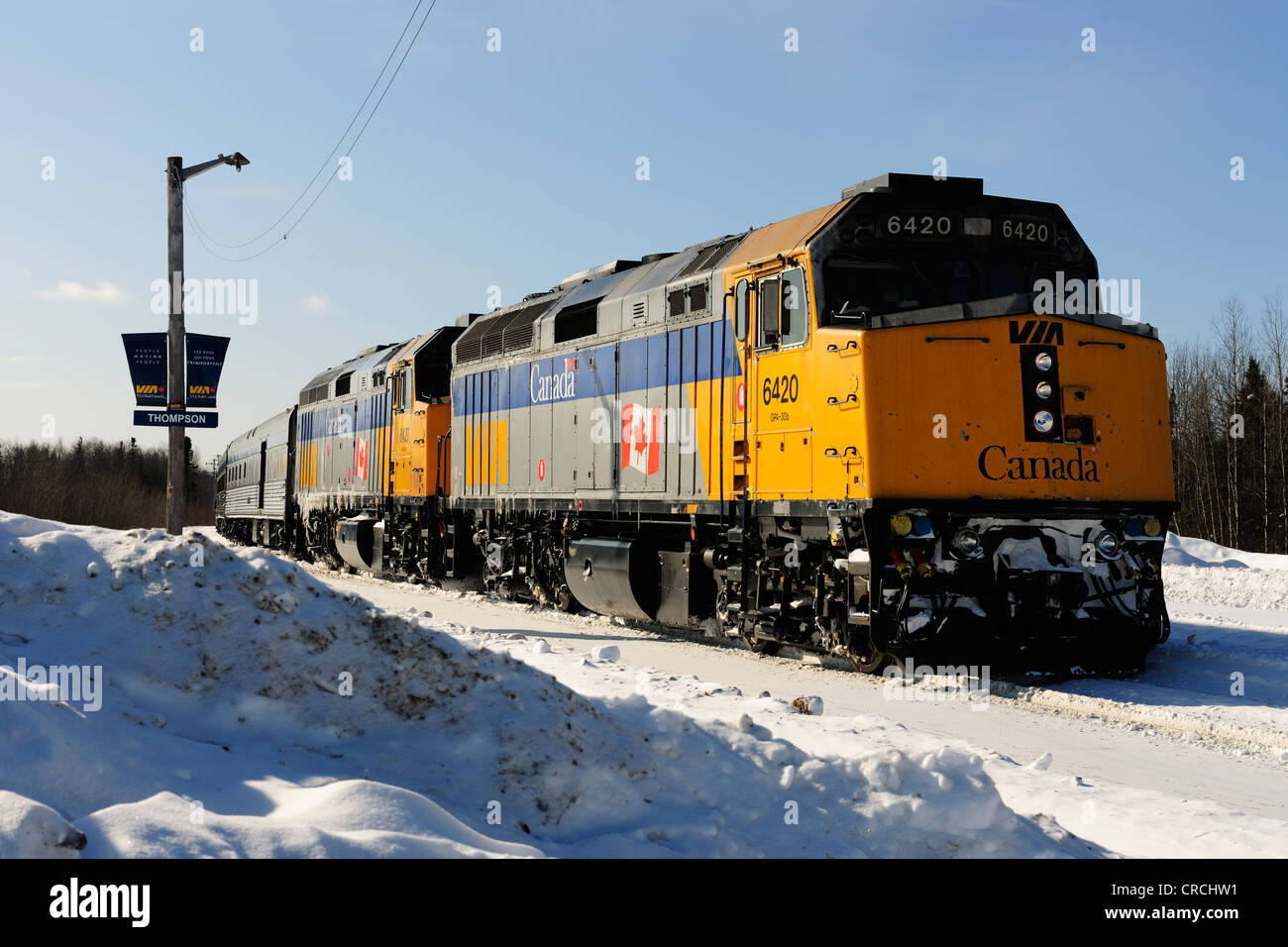 The winnipeg churchill train hi-res stock photography and images - Alamy