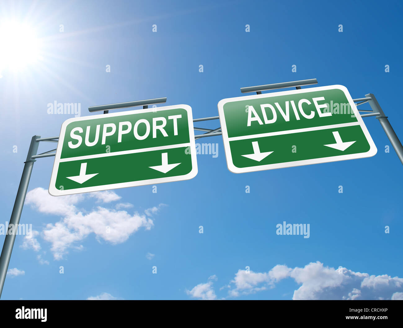 Support and advice concept Stock Photo - Alamy